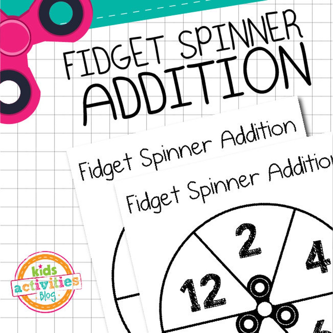 Fidget Spinner Addition Game Printable - Etsy