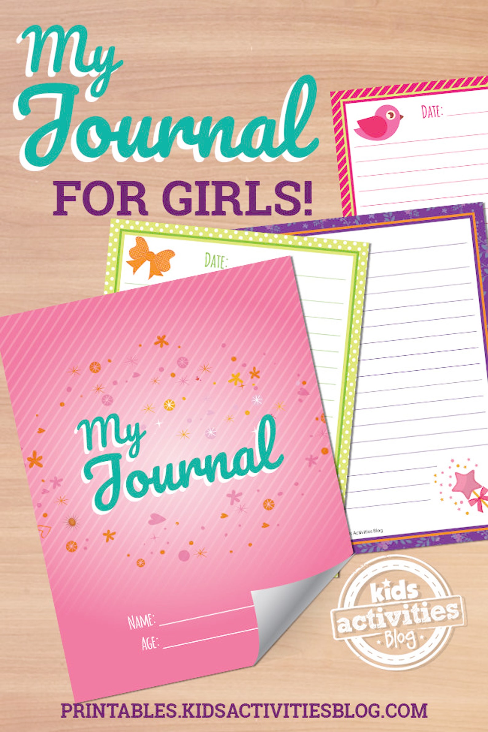 Printable Journal for Girls for Home or School - Etsy
