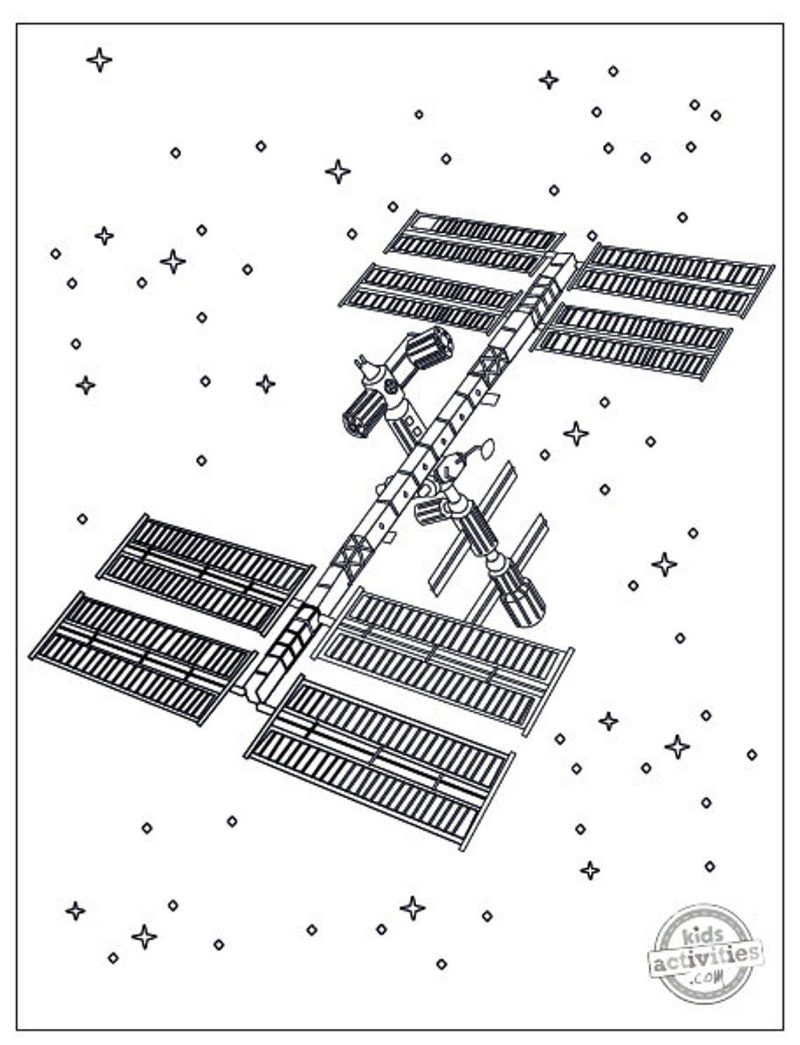 Space Bundle: Space, Spacex and Mars Rover Coloring Pages & Printables ...