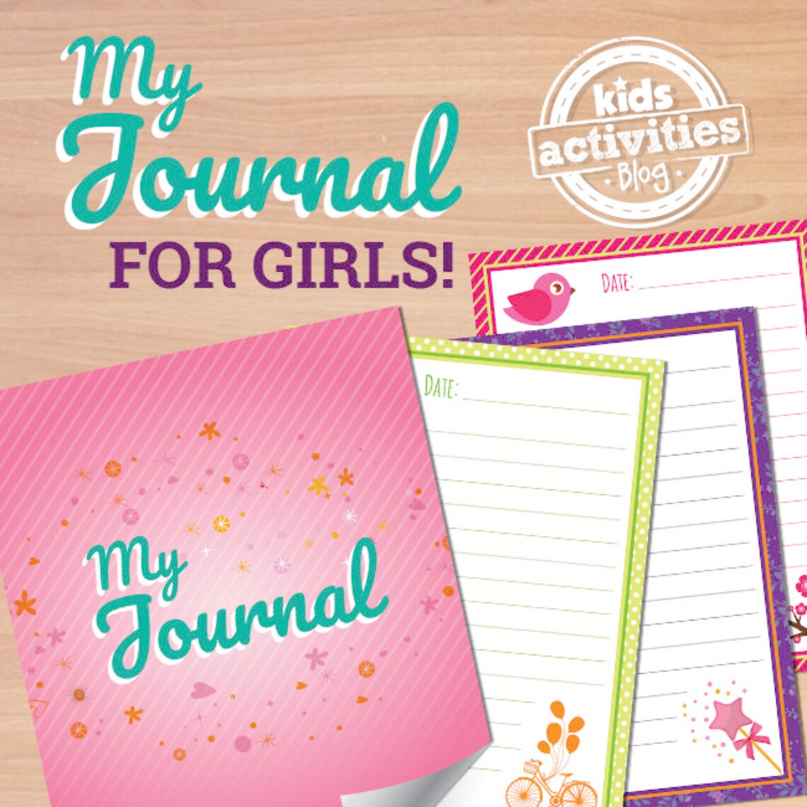 Printable Journal for Girls for Home or School - Etsy