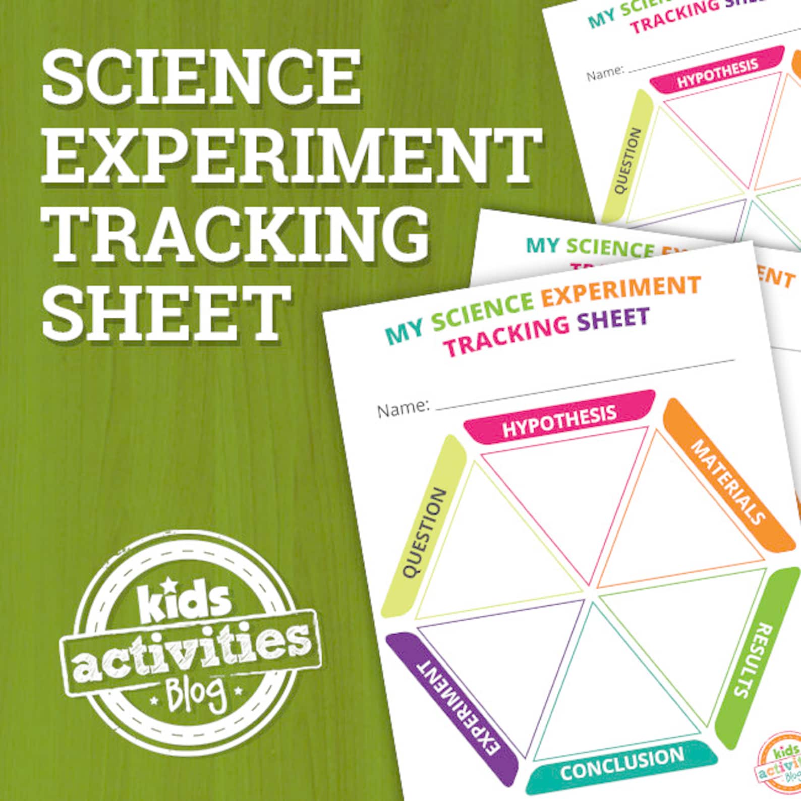 Science Experiment Tracking Results Pages for Kids - Etsy