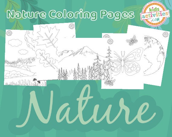 Nature Coloring Pages Printables | Etsy