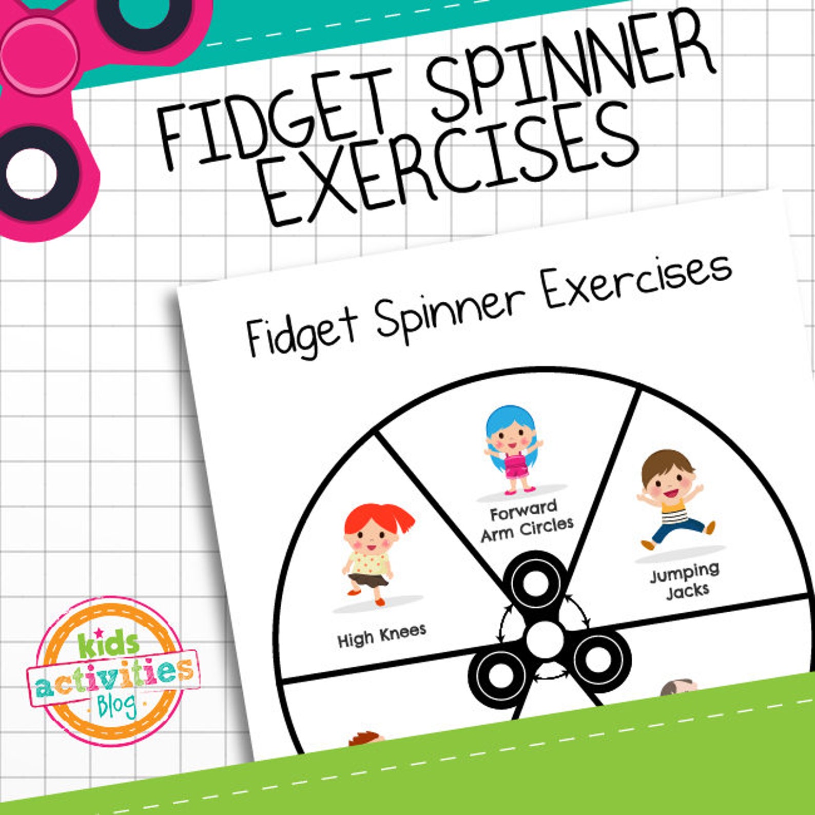 Fidget Spinner Exercises for Kids - Etsy