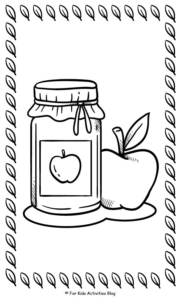 Jumbo Apple Coloring Pages - Etsy