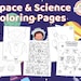 Space and Science Coloring Pages - Etsy Canada