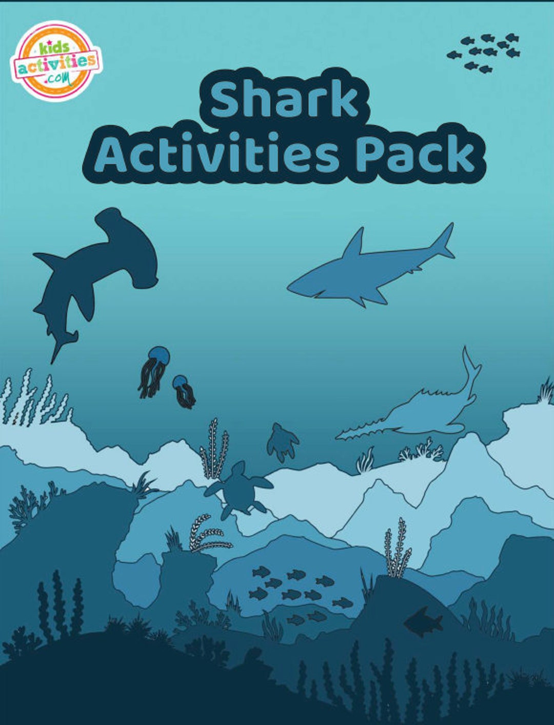 Shark Activities Pack - Etsy