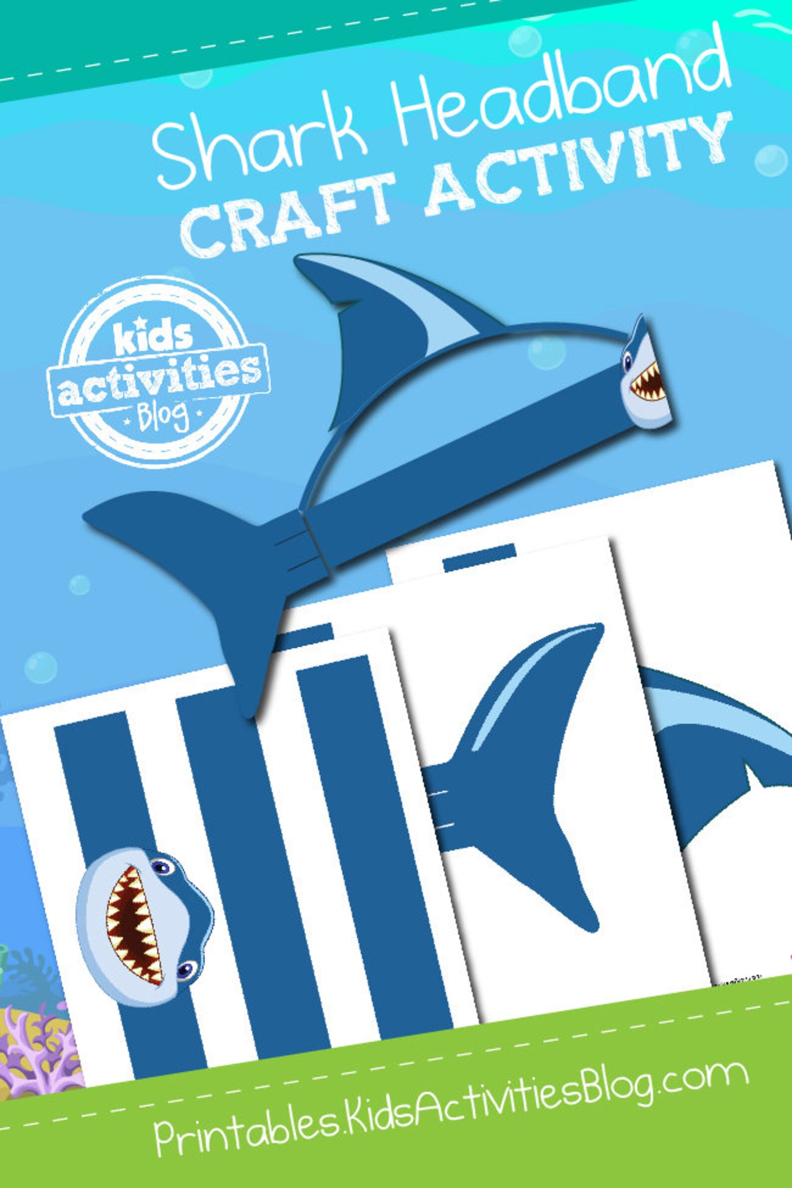 Shark Headband Printable - Etsy