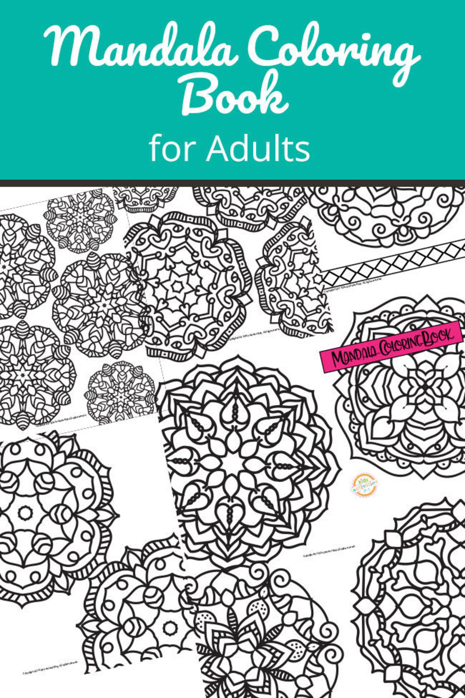 Mandala Coloring Book for Kids Teens and Adults - Etsy
