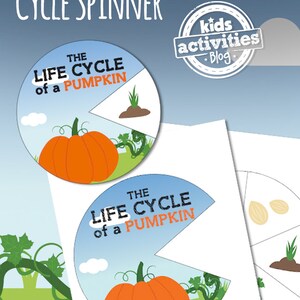 Pumpkin Life Cycle Spinner STEM Printable Activity for Kids - Etsy