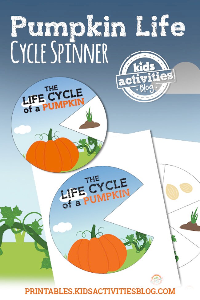 Pumpkin Life Cycle Spinner STEM Printable Activity for Kids - Etsy