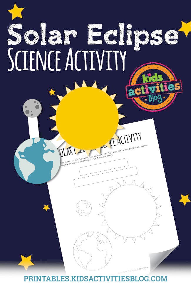 Solar Eclipse Activity for Kids a Printable STEM (Download Now) - Etsy