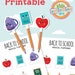 Back to School Pencil Toppers Printables - Etsy