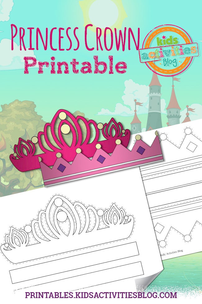 Princess and Prince Printable Crowns Ready to Color - Etsy