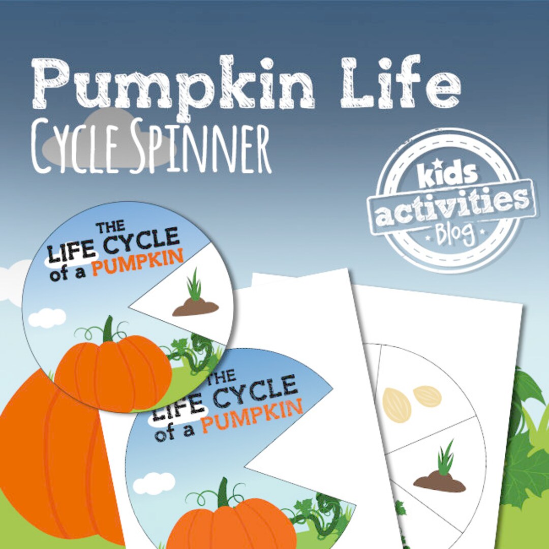 Pumpkin Life Cycle Spinner STEM Printable Activity for Kids - Etsy