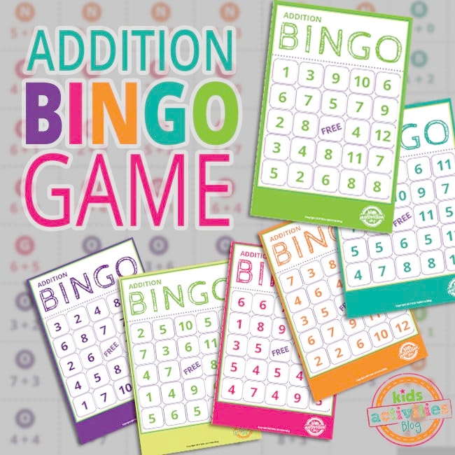 Addition BINGO Printable Math Game - Etsy