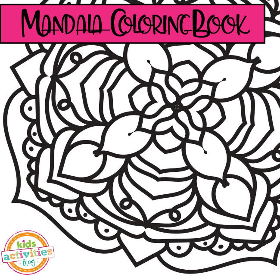 Mandala Coloring Book for Kids, Teens, and Adults - Etsy