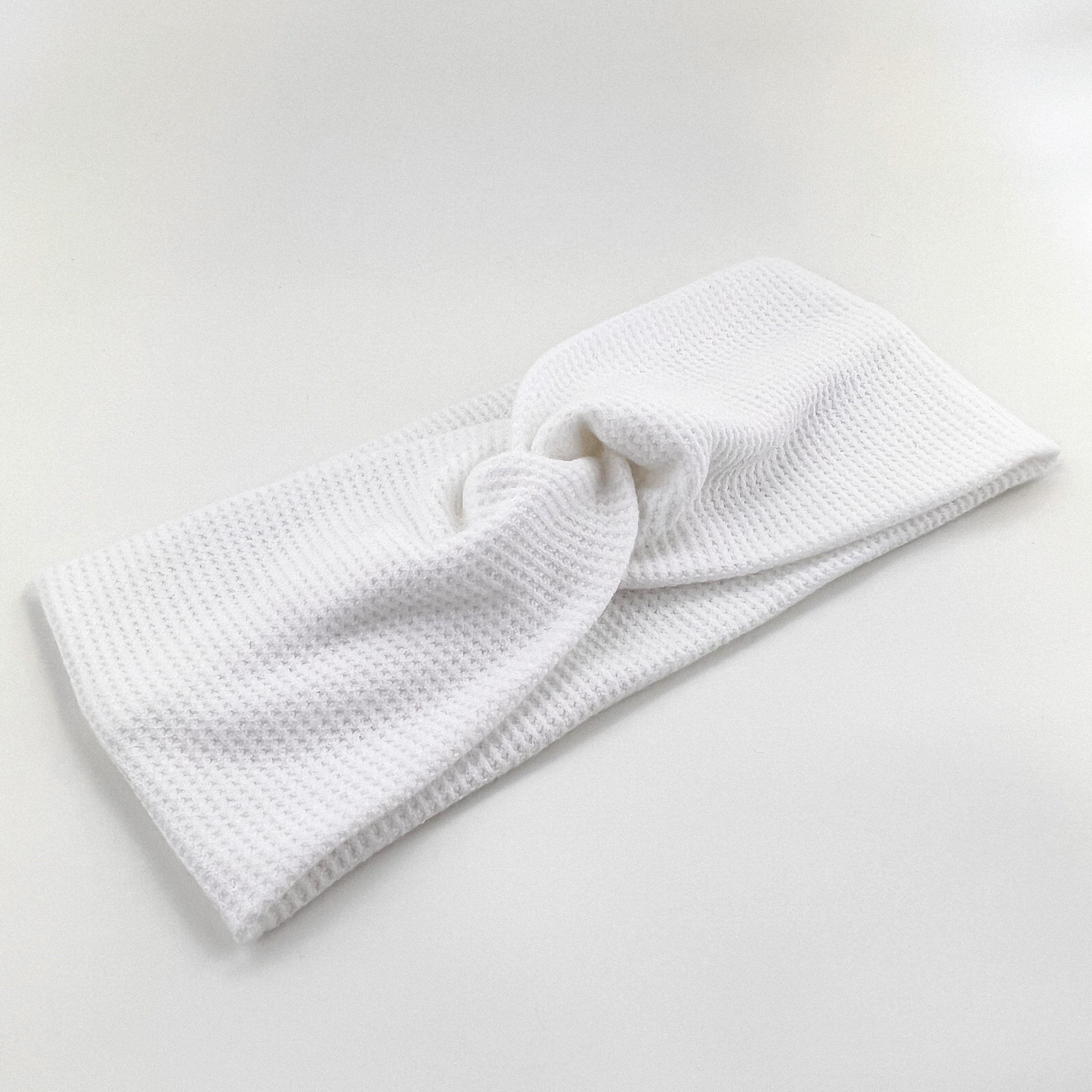 White Waffle Headband - Etsy