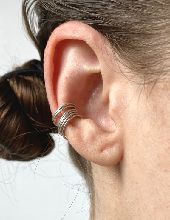 Stacking Sterling Silver Ear Cuff Sets Minimalist Ear Cuff | Etsy