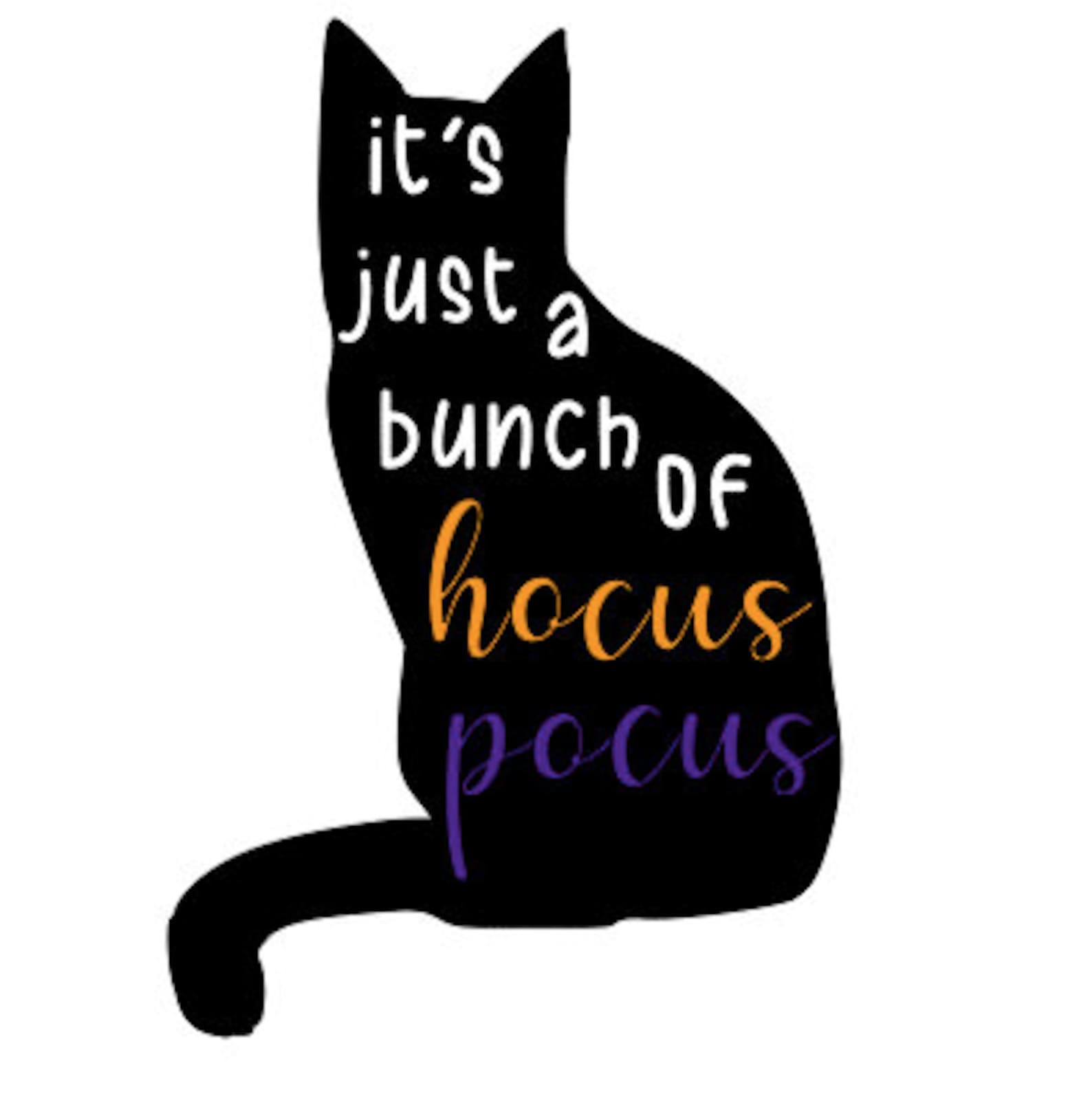 Hocus Pocus Black Cat Vinyl Sticker | Etsy