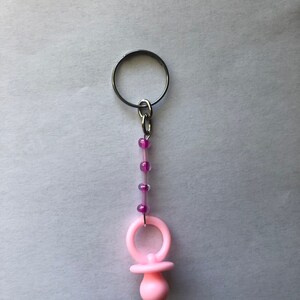 Beaded Pacifier Keychain - Etsy
