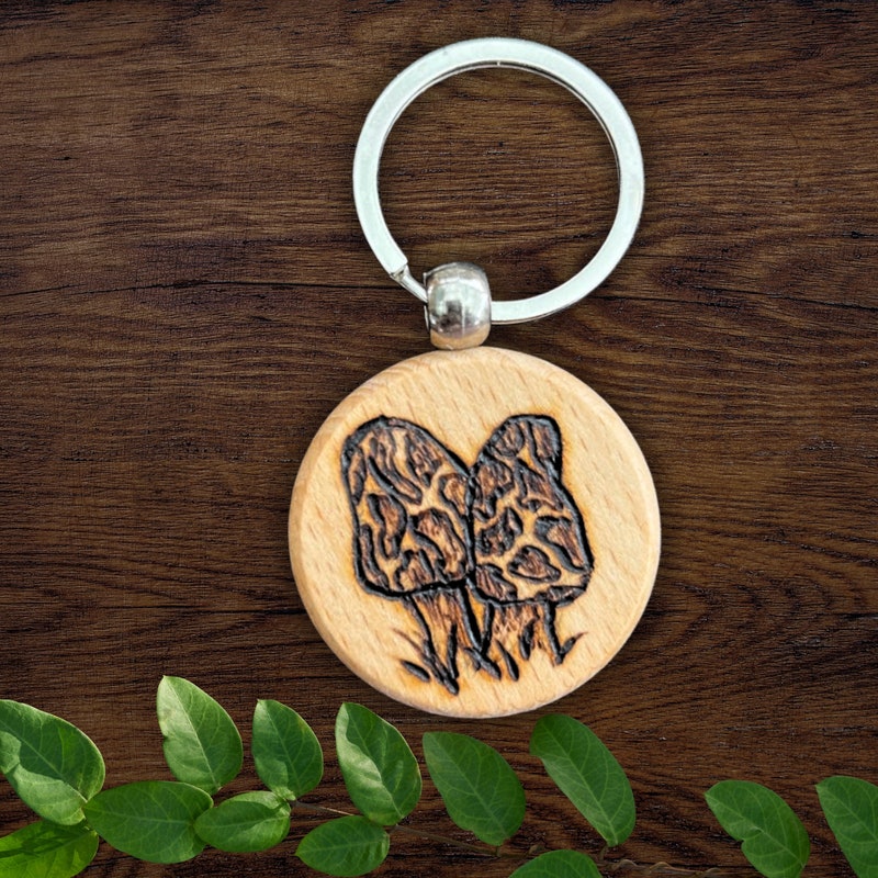 Wood Burned Keychain - Etsy