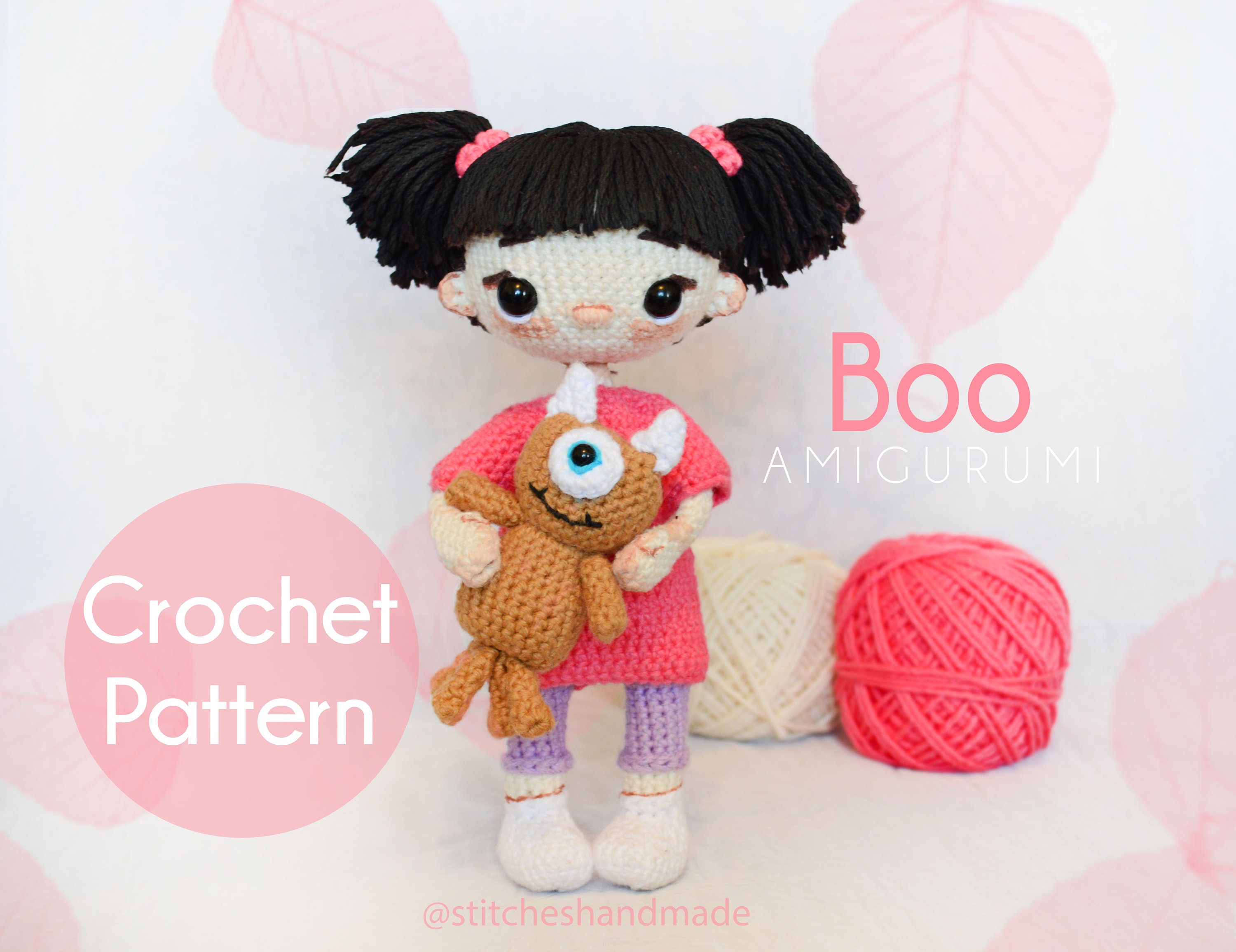 PDF Pattern /boo, Monsters Inc Amigurumi / Digital File - Etsy Australia