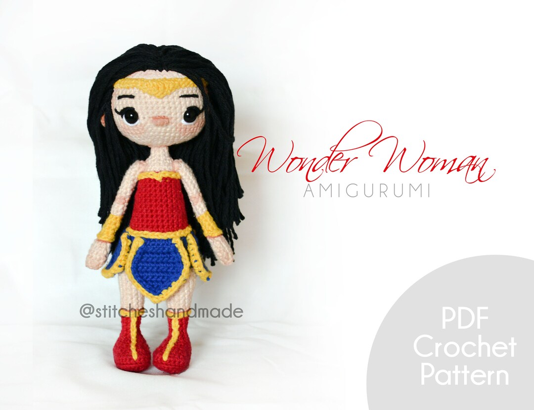 Wonder Woman / Digital Pattern / Amigurumi Doll / Crochet Doll - Etsy
