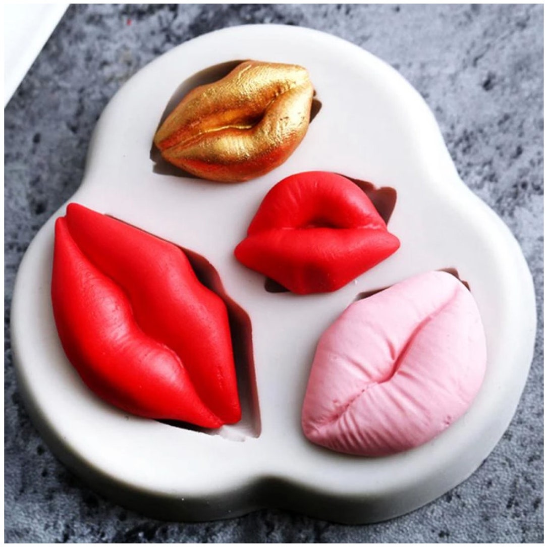 Lips Silicone Mold, Lips Mold, Valentine Mold, Fondant Mold, Diy Mold ...