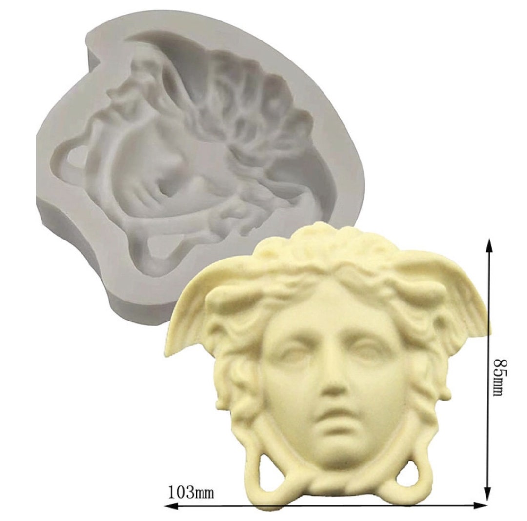 Large Medusa Face Silicone Mold, Fondant Mold, Chocolate Mold, Diy Mold ...