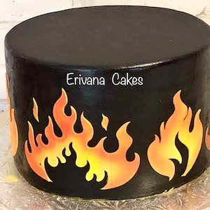 6pcs Fire Stencil, Hot Wheels Stencil, Flame Stencil, Fire Stencil ...