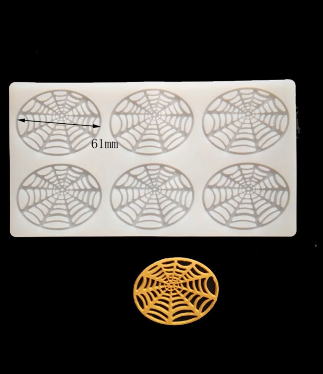 Spider Web Chocolate Mold, Cobweb Chocolate Mold, Cake Decoration ...