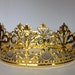 Shiny Metallic Gold Crown Topper, Crown Topper, Gold Crown, Baby ...