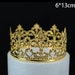 Shiny Metallic Gold Crown Topper, Crown Topper, Gold Crown, Baby ...