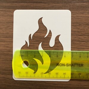 6pcs Fire Stencil, Hot Wheels Stencil, Flame Stencil, Fire Stencil ...