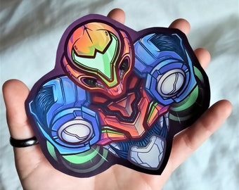 Metroid Zoomer holographic Sticker - Etsy