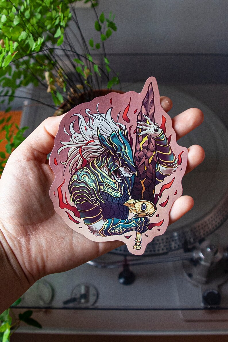 Elden Ring Sticker Maliketh - Etsy