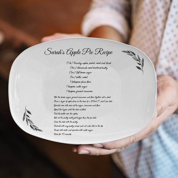 Custom Recipe Plates - Etsy