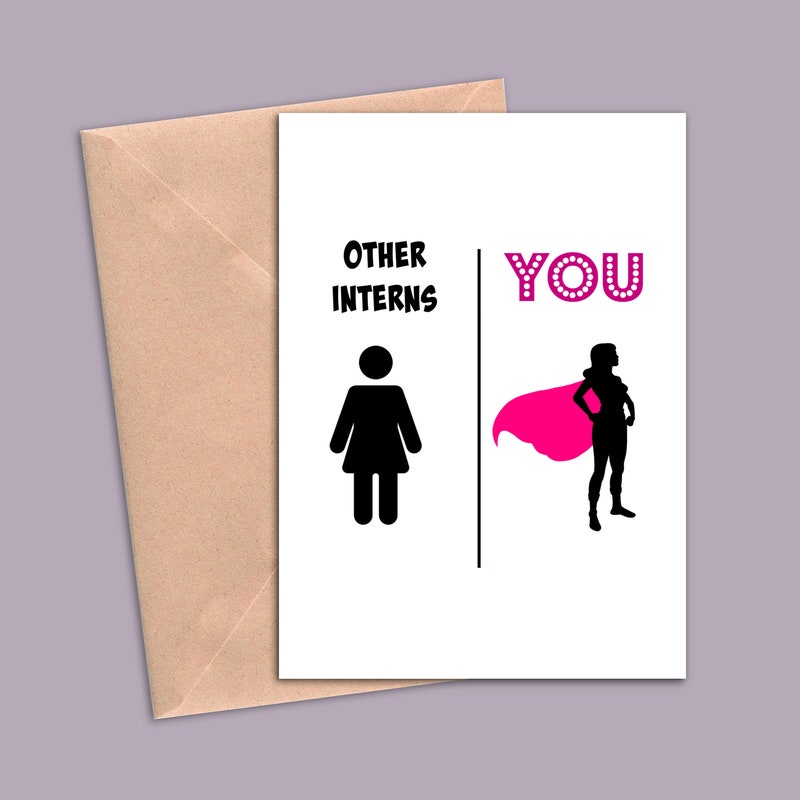 Intern Card - Etsy