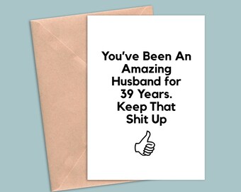 39th Anniversary Card, You Will Always Be My Forever 39th Anniversary ...