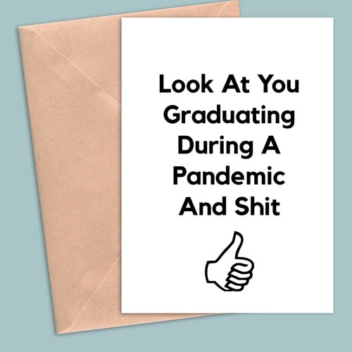 Graduation Card Funny Graduation Card High School Graduate - Etsy