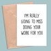 Funny Co-worker Greeting Card Co-worker Leaving Card - Etsy