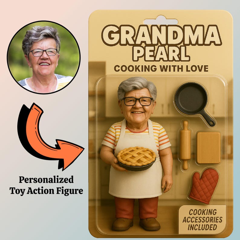 Personalized Retirement Action Figure Portrait, Custom Photo Gift ...