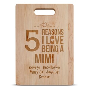 Gift for Mimi, Mimi Gift, Mimi Cutting Board, Personalized Mimi Cutting ...