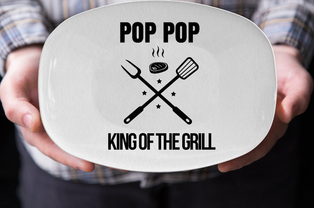 Personalized Pop Pop Grilling Platter, King of the Grill, Father's Day ...