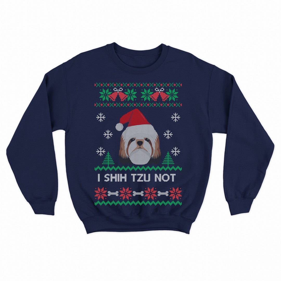 Shih Tzu Christmas Sweater, Shih Tzu Lover, Shih Tzu Ugly Christmas ...
