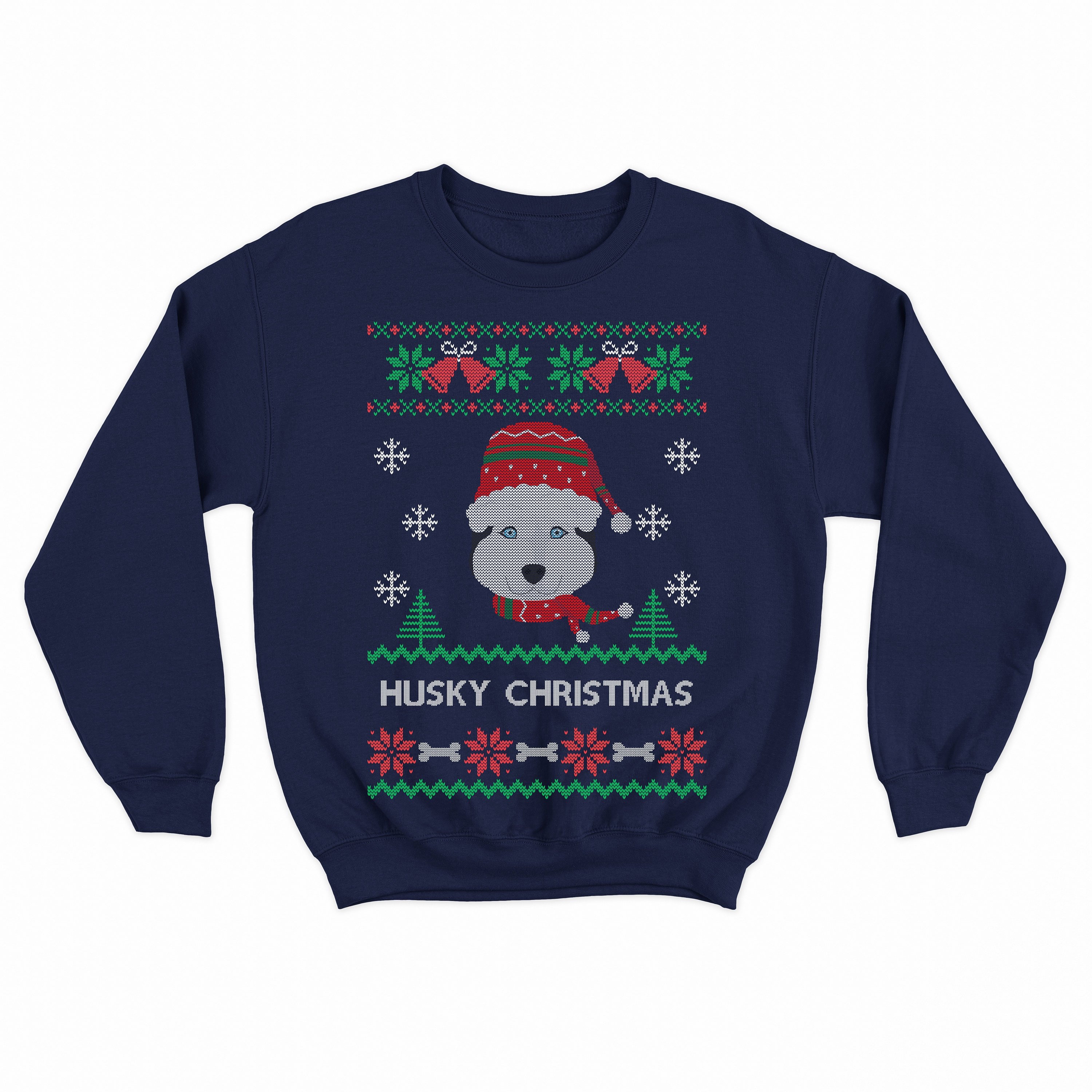 Husky Christmas Sweater, Husky Ugly Christmas Sweater, Husky Lover ...