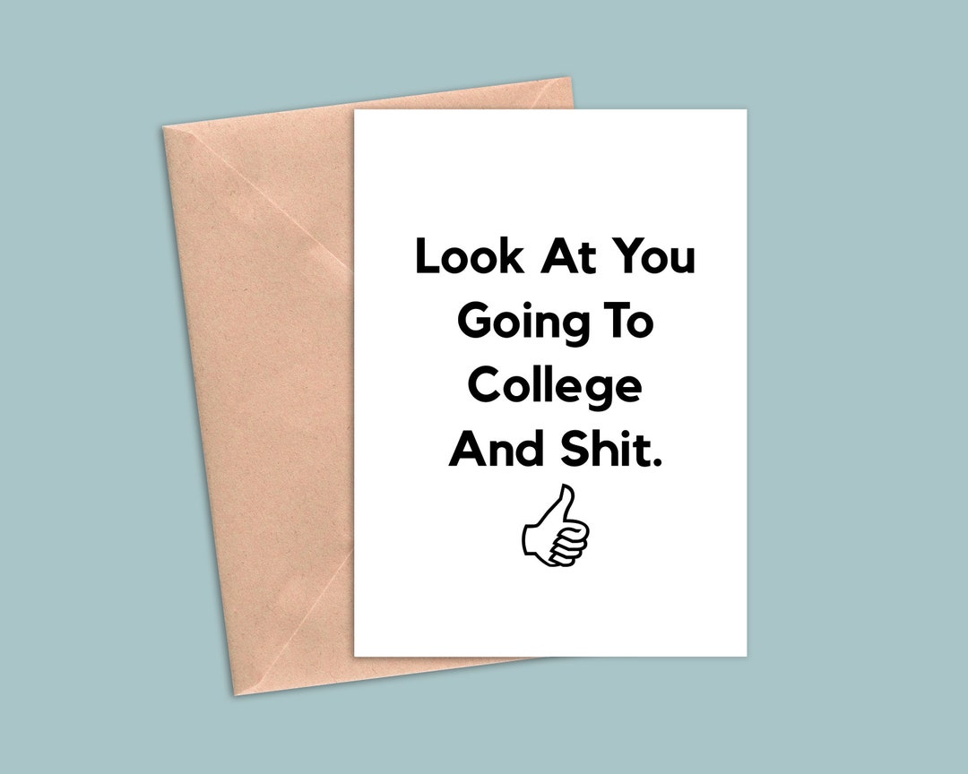 Going to College Greeting Card, Going to College Card, College Greeting ...