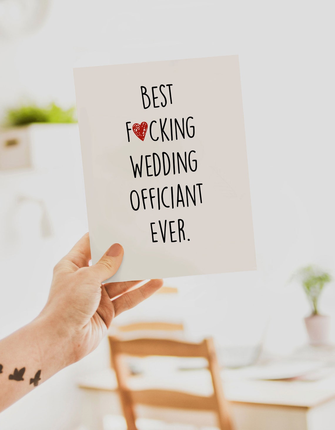 Card for wedding officiantwedding officiant card funny | Etsy