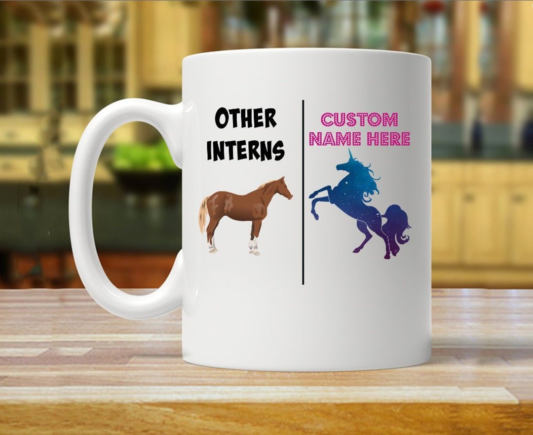 Intern Gift, Gift for Intern, Intern Mug, Intern Manager Mug, Unicorn ...