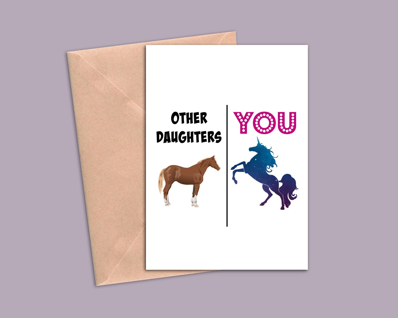 Card for Daughter, Daughter Card, Daughter Card for Her, Funny Daughter ...
